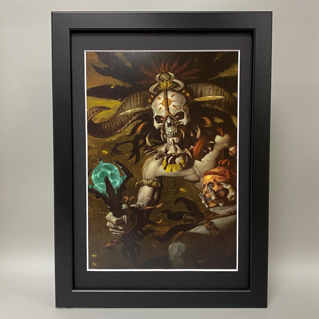 Diablo III Witch Doctor Framed Art by Glenn Rane. Blizzard ...