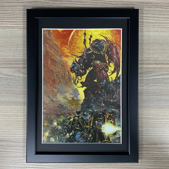 Daemon Prince Dhar'leth Framed Art Chaos Space Marines - Etsy UK