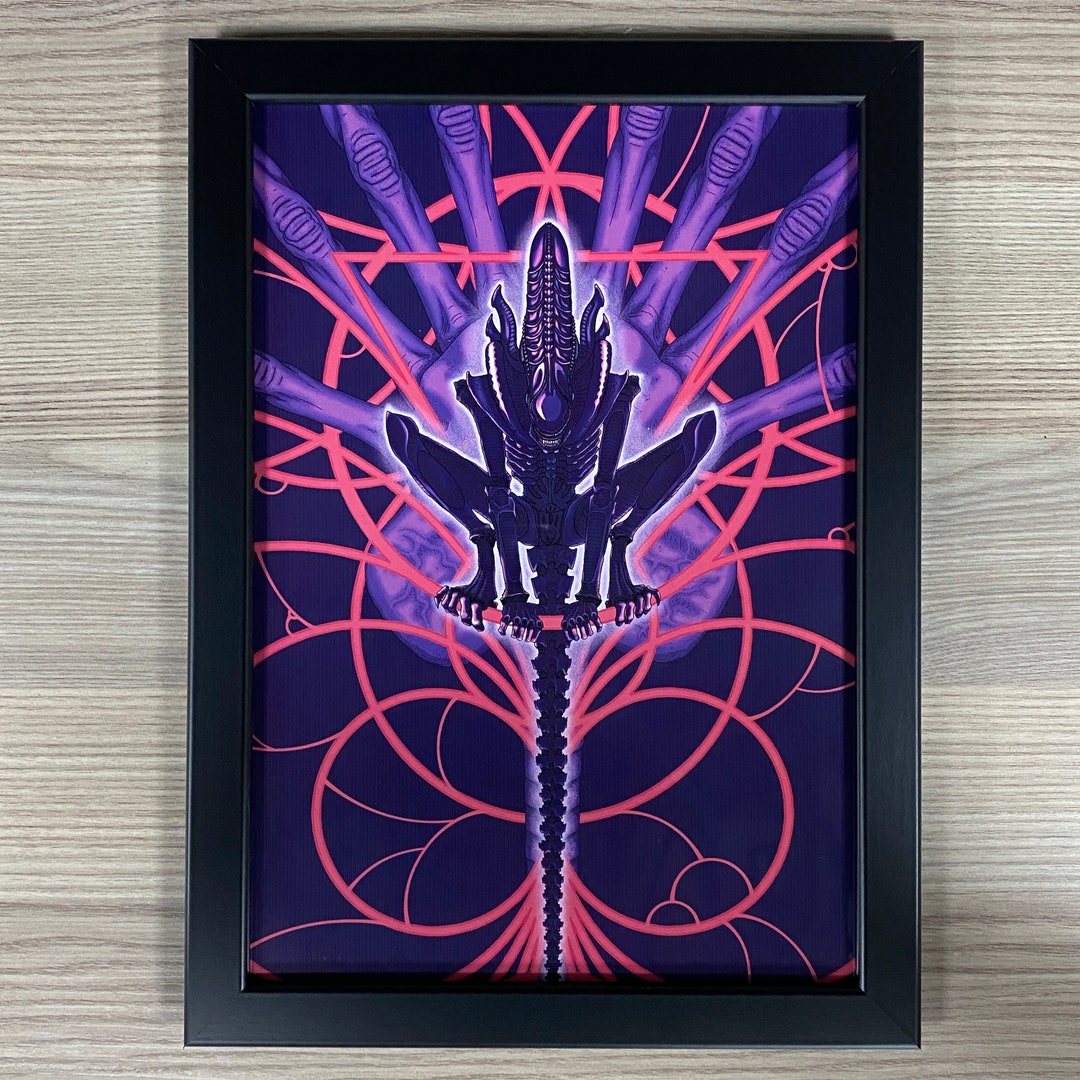 Aliens Framed Movie Poster Art James Cameron Xenomorph Colonial Marines ...