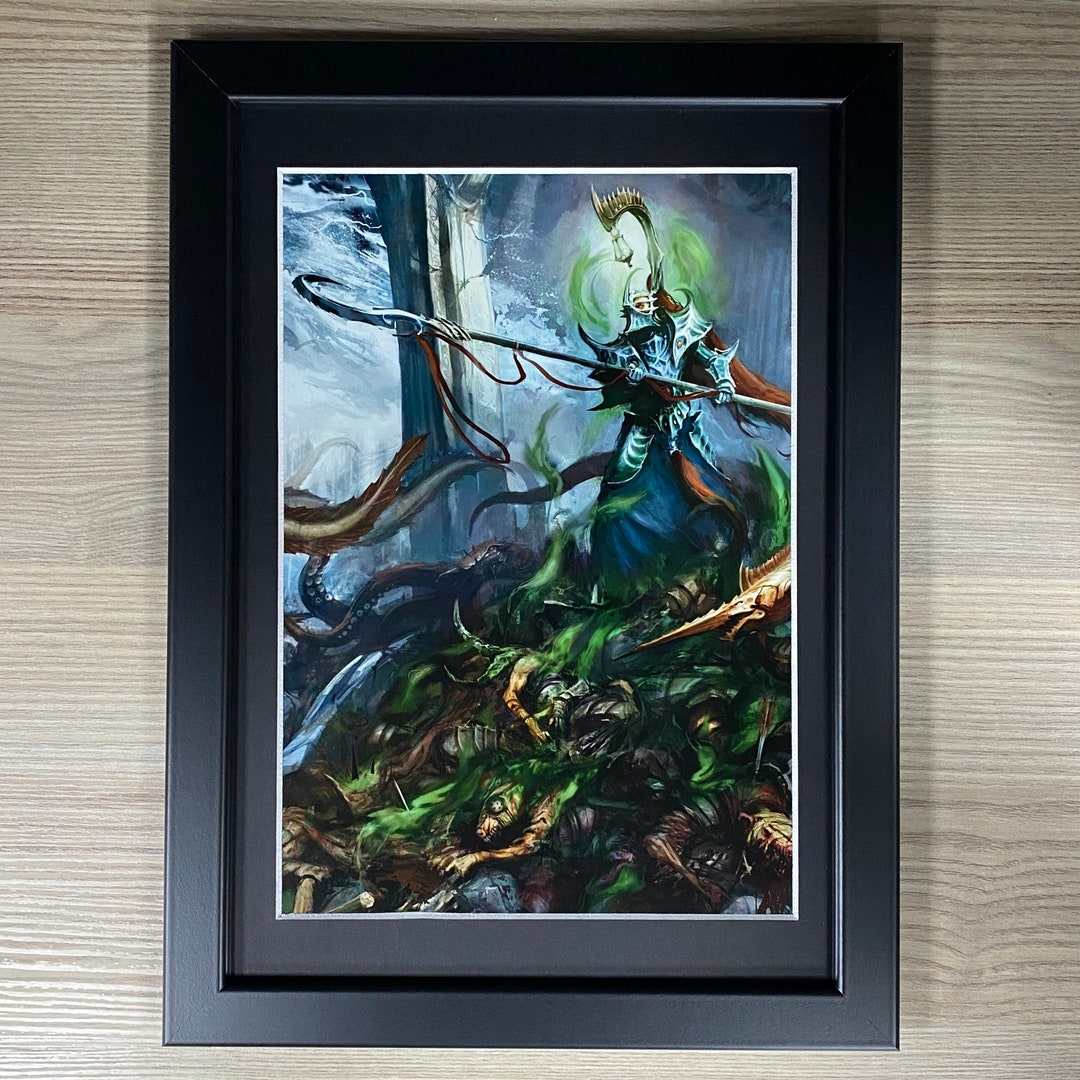 Idoneth Deepkin Framed Art Isharann Soulrender Aelf Elf Games Workshop ...