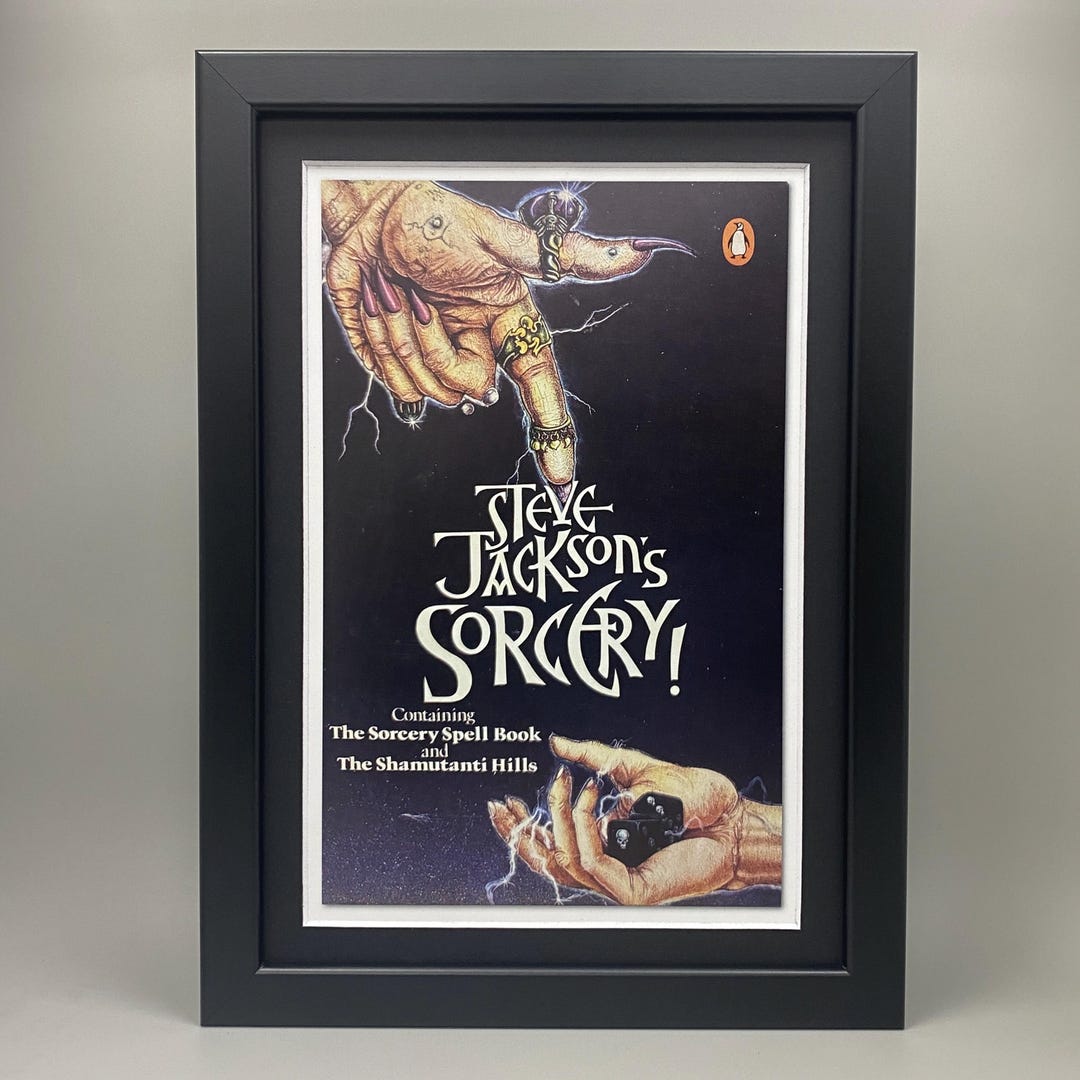 Steve Jacksons Sorcery, Fighting Fantasy Framed Book Cover Art. Steve ...