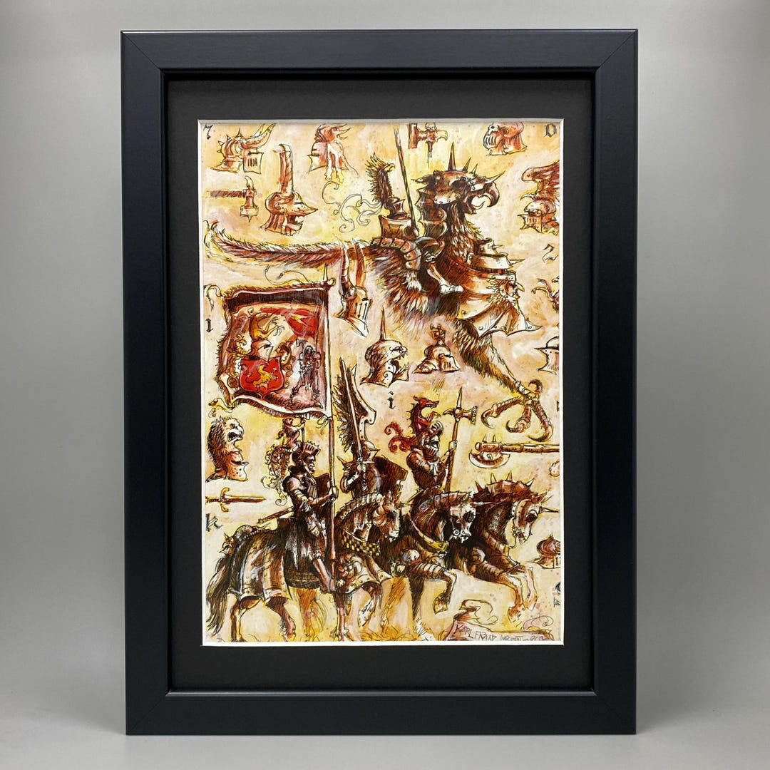 Knights Griffon, the Empire Framed Art. Karl Franz, Reiksguard ...