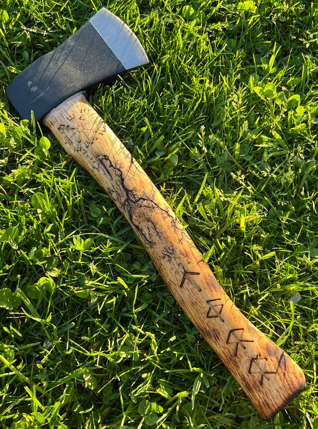 Fractal Burned Throwing Axe - Etsy