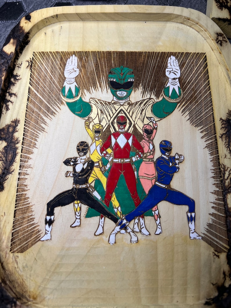 Mighty Morphing Power Rangers Rolling Tray - Etsy