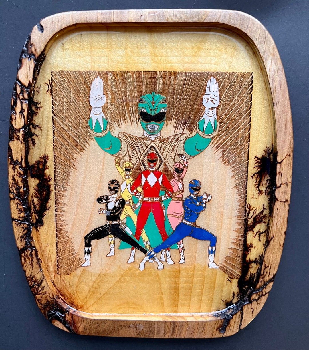 Mighty Morphing Power Rangers Rolling Tray - Etsy