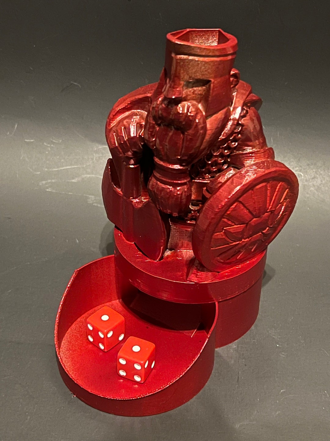 Hand Painted Dwarf Dice Tower - Etsy