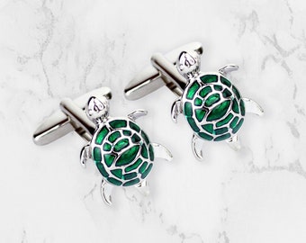 Turtle Cufflinks - Etsy