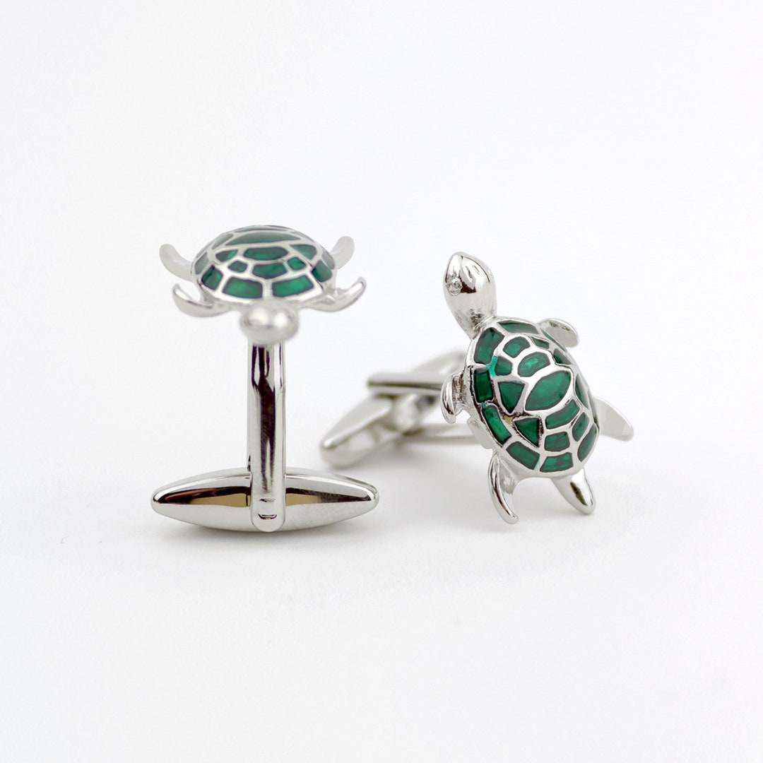 Turtle Cufflinks | Tortoise Cuff Link Set | Gift for Him | Gift for Her ...