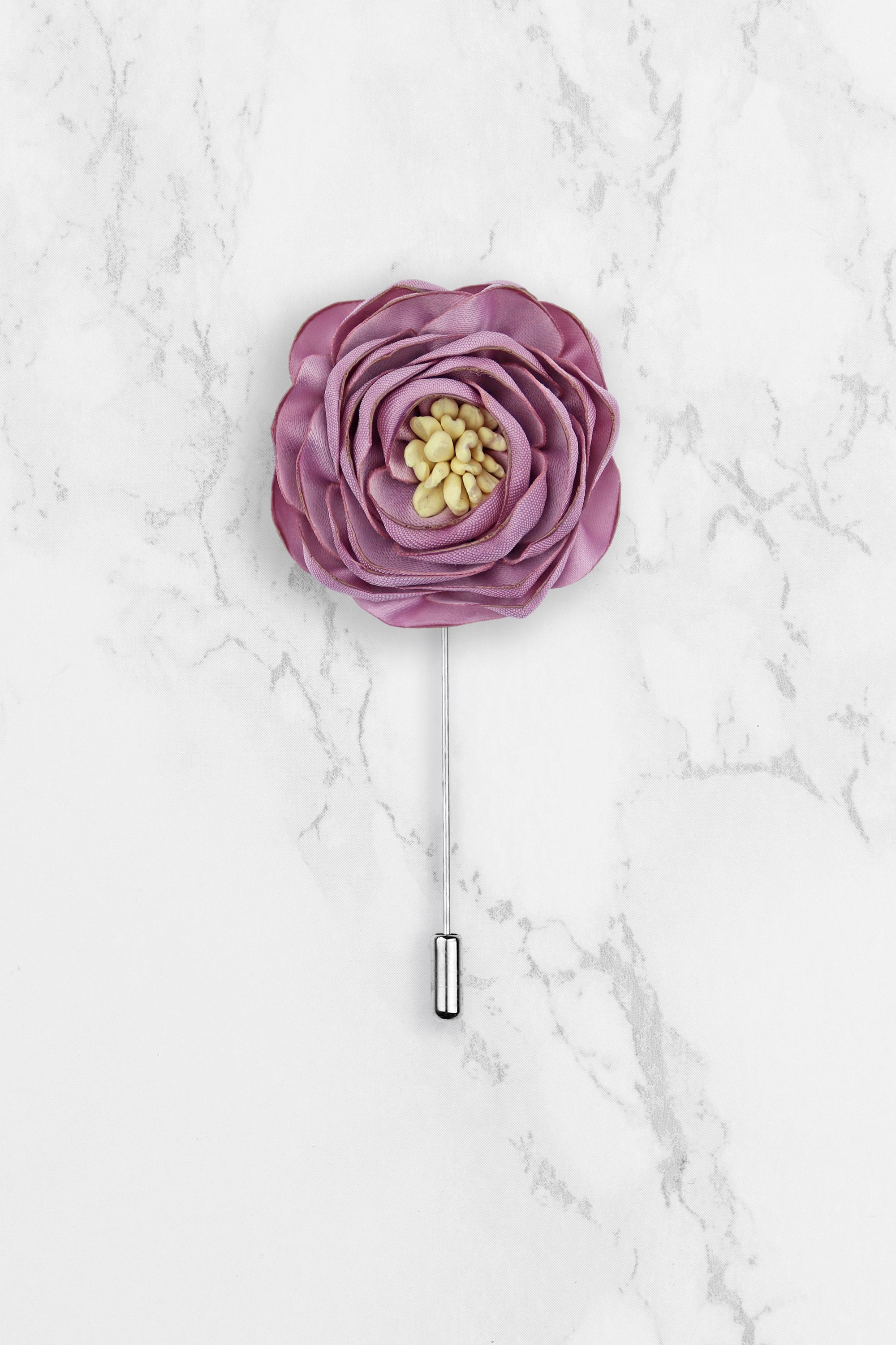 Beautiful High Quality Silk Floral Flower Lapel Pin in Many Colours ...