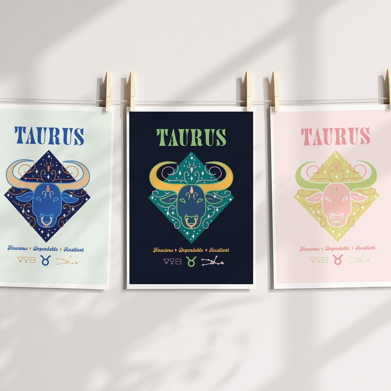 Taurus Art - Etsy