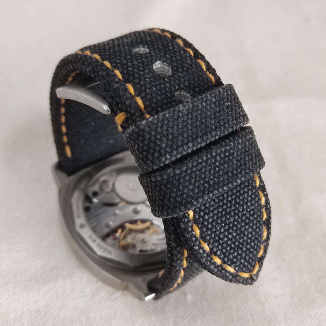The Black With Tobacco Sticthing Thread, Canvas Strap, Suitable for ...