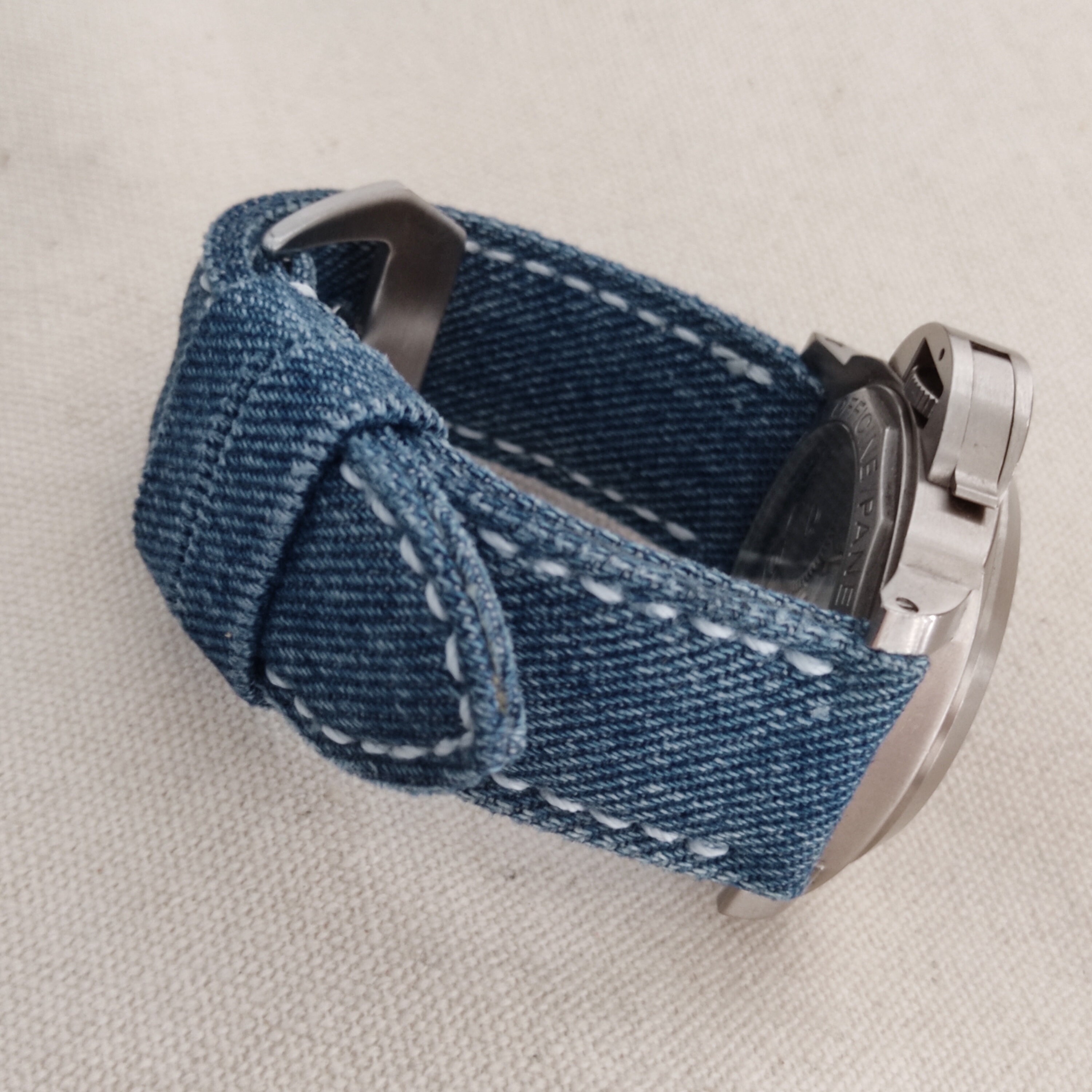 Light Blue Jeans Strap Suitable for Panerai or Other Watch Brand. - Etsy
