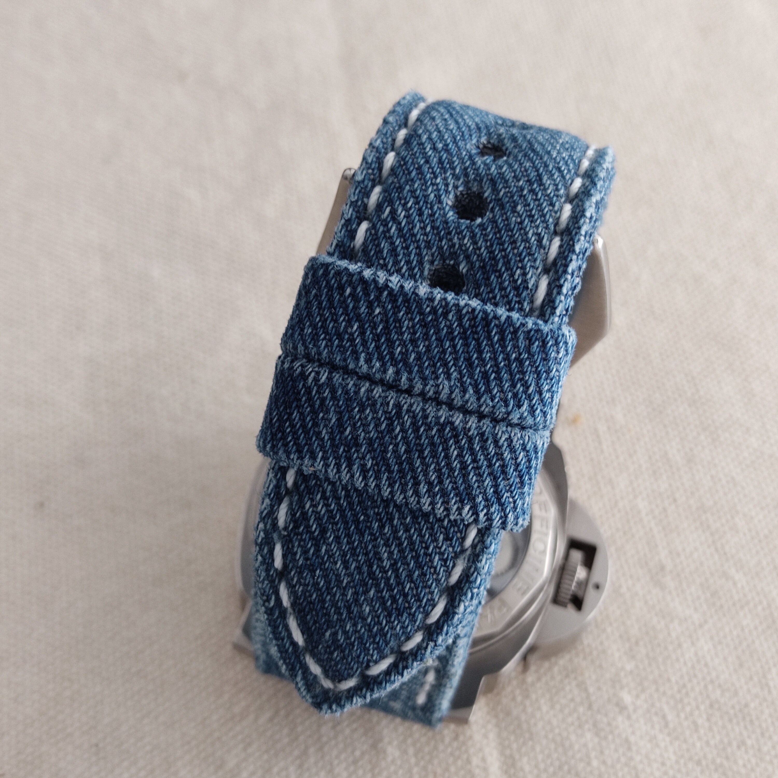Light Blue Jeans Strap Suitable for Panerai or Other Watch Brand. - Etsy