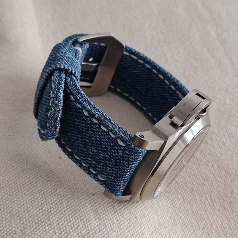 Light Blue Jeans Strap Suitable for Panerai or Other Watch Brand. - Etsy
