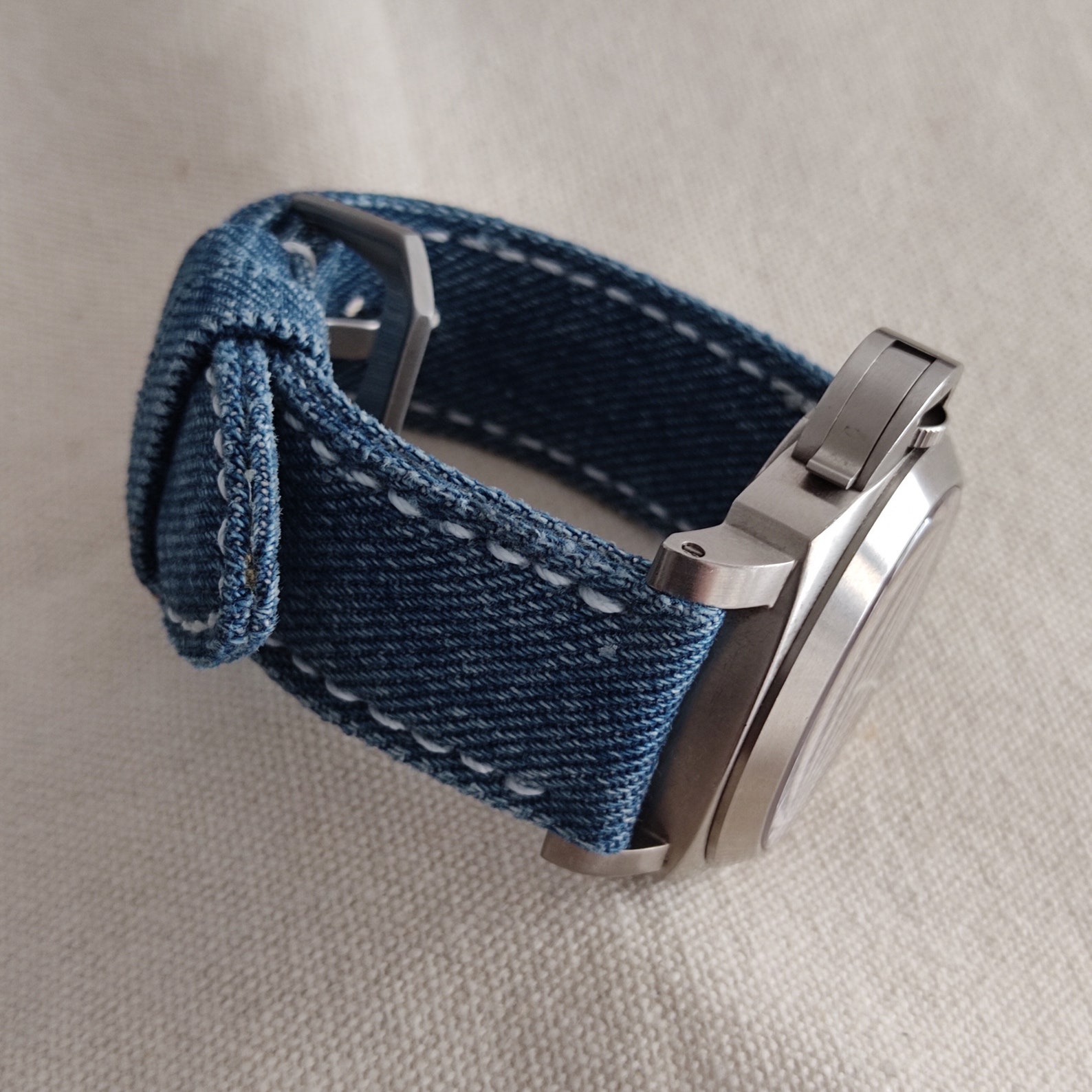 Light Blue Jeans Strap Suitable for Panerai or Other Watch Brand. - Etsy