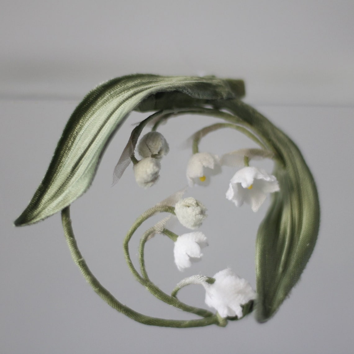 White Flower Pin. Lily of the Valley - Etsy
