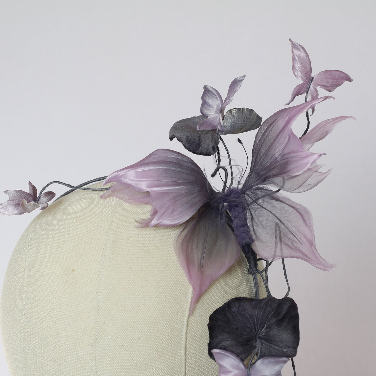Unique Pink Butterfly Fascinator: Statement Hairpiece With Silk ...