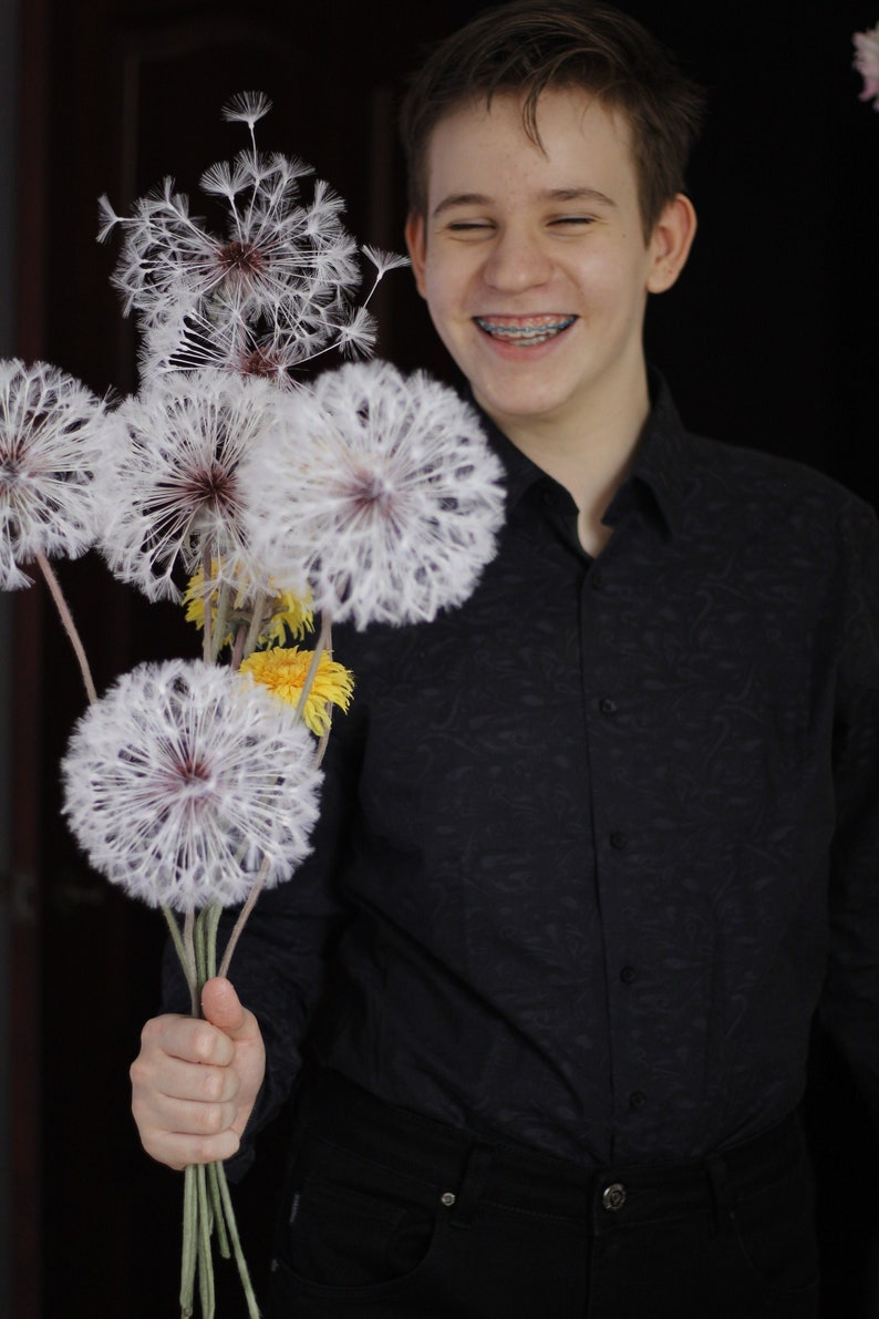 Artificial Dandelion Bouquet Dandelion Decor Giant Dandelion - Etsy