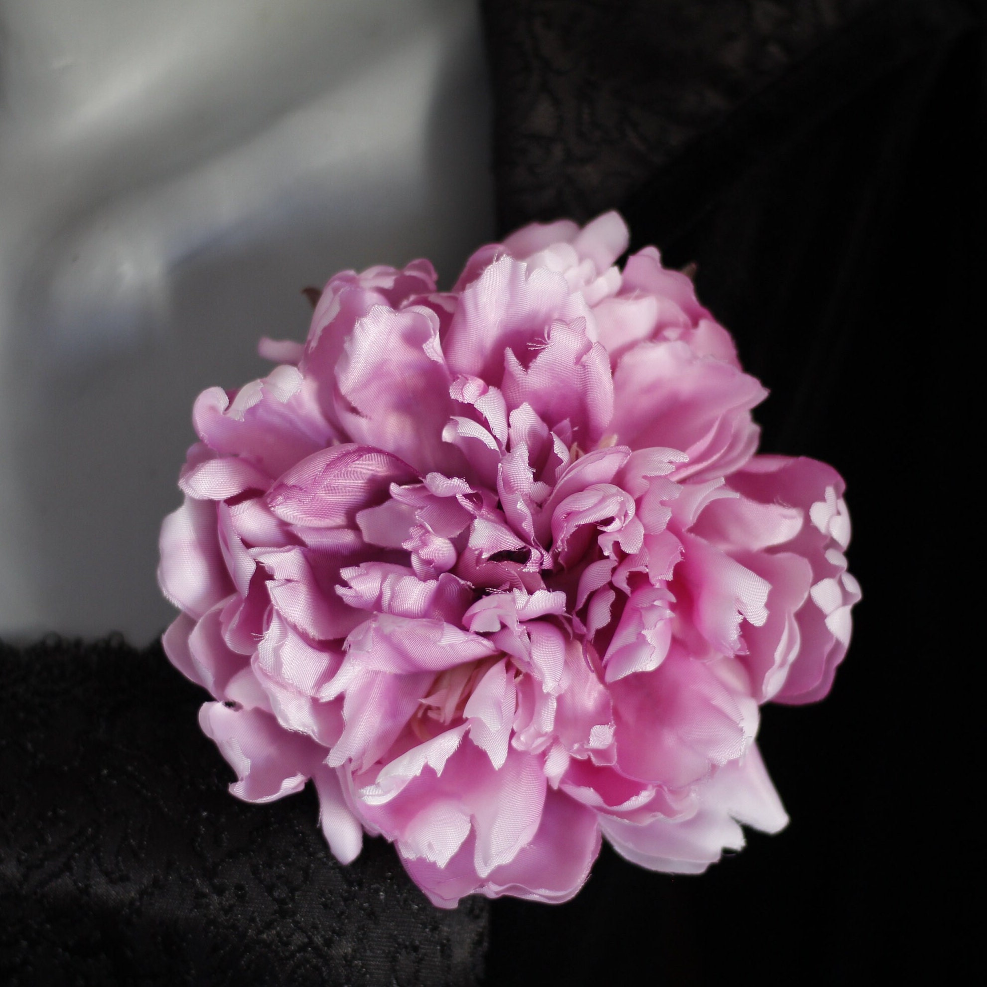 Silk Flower Brooch Large Flower Pin Aunt Birthday Gift - Etsy