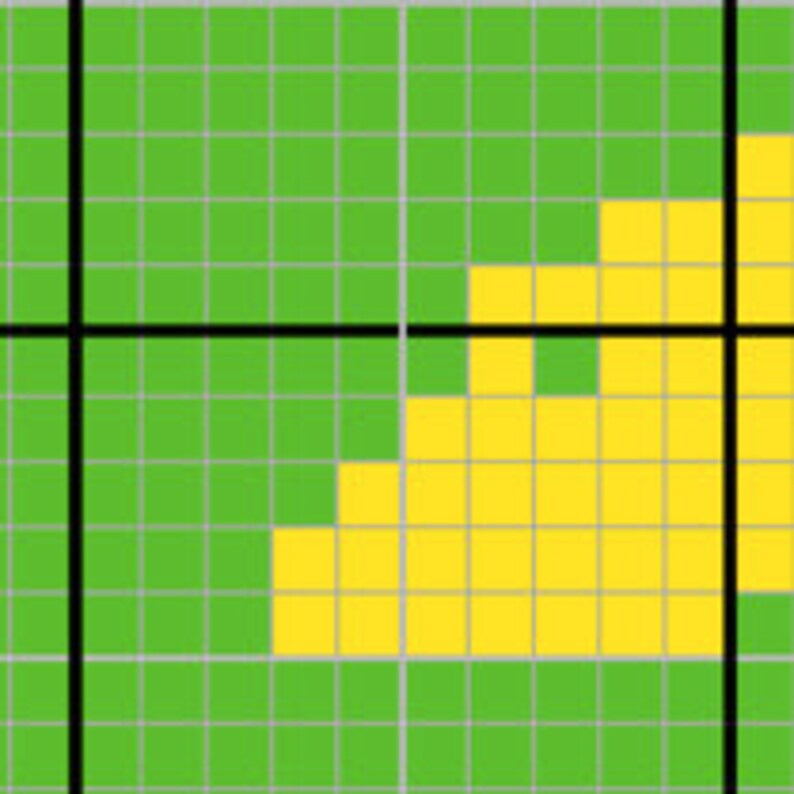 Australian Kangaroo Flag C2C Corner to Corner Crochet Knitting Tunisian ...