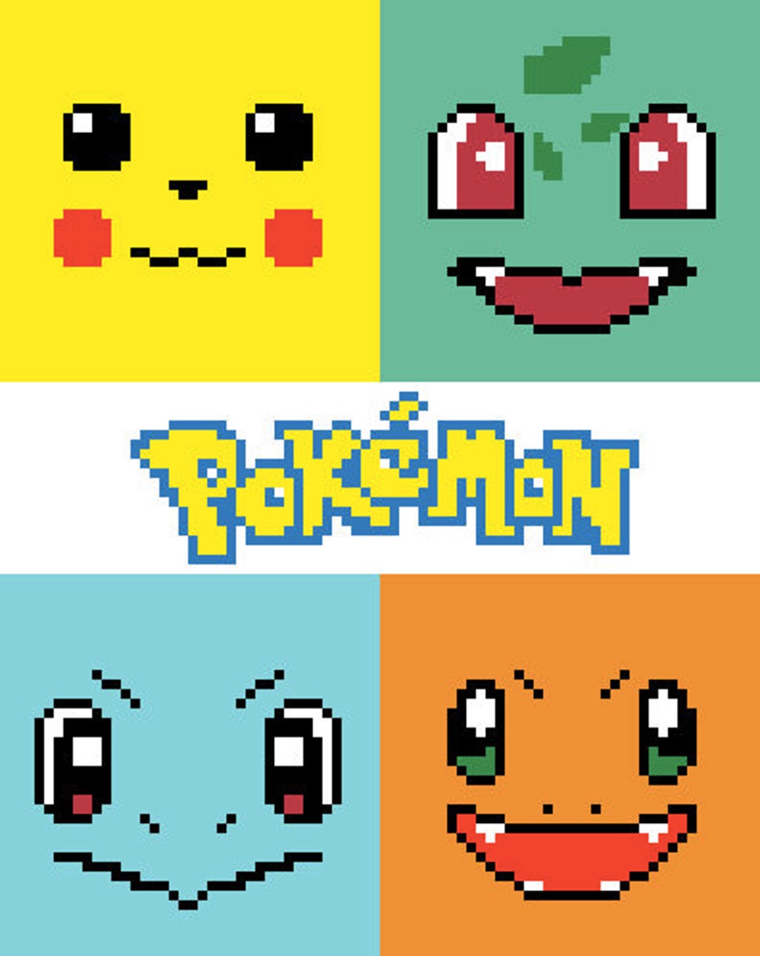 Pokemon Characters Crochet C2c Knit Cross Stitch Tunisian Graphgan ...