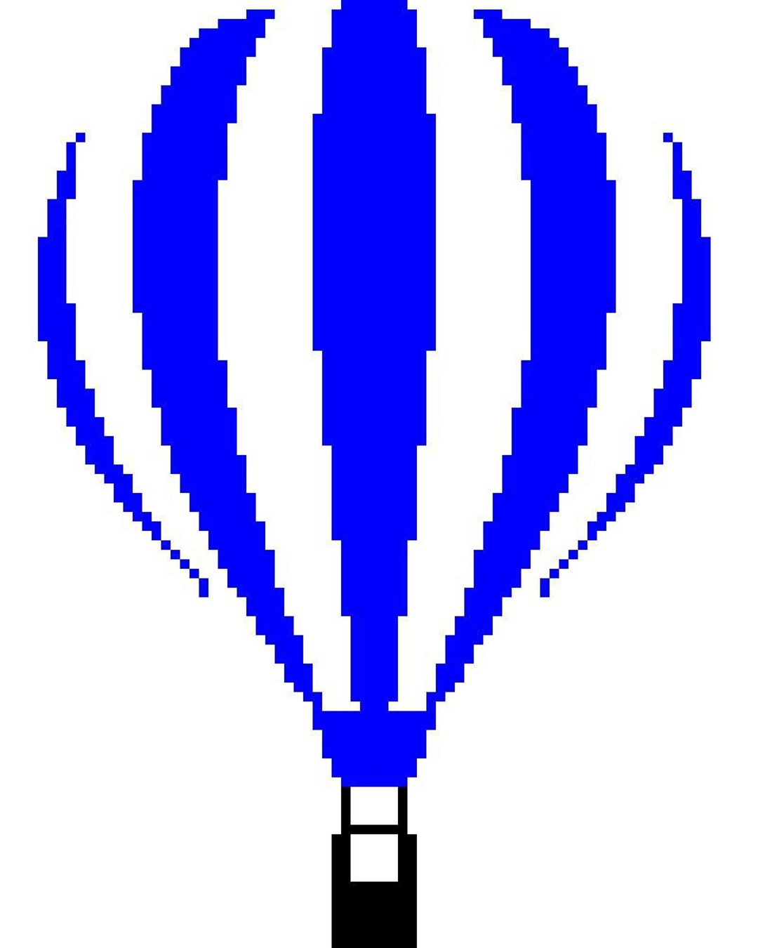 Hot Air Balloon Crochet C2C Knit Cross-stitch Tunisian Graph Grid ...