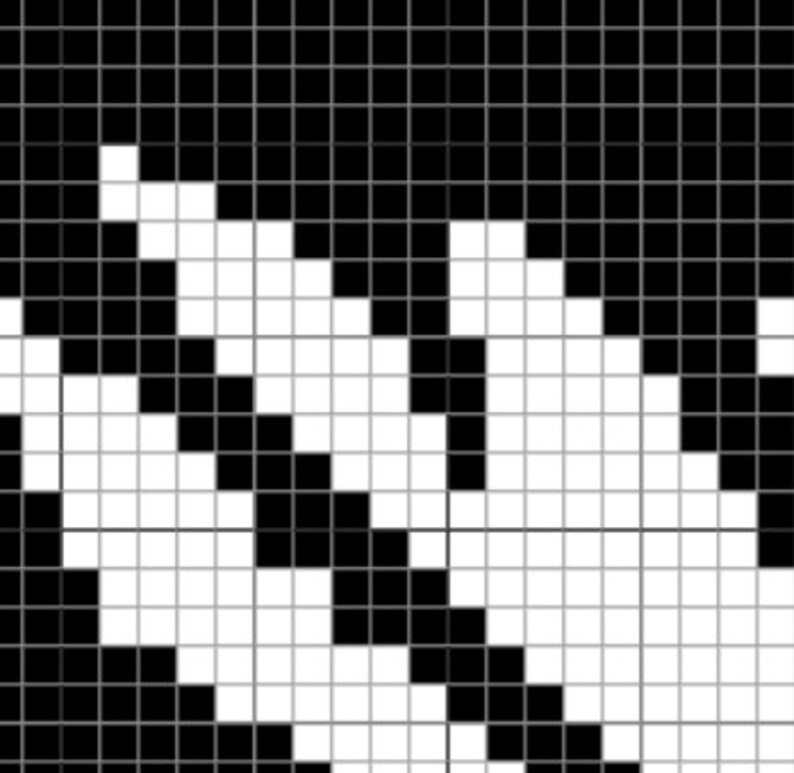 Dragon Outline Beginner Easy Retro Crochet C2c Knit Cross Stitch ...