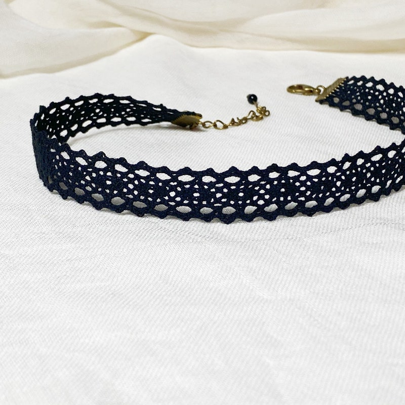Black Lace Choker - Etsy