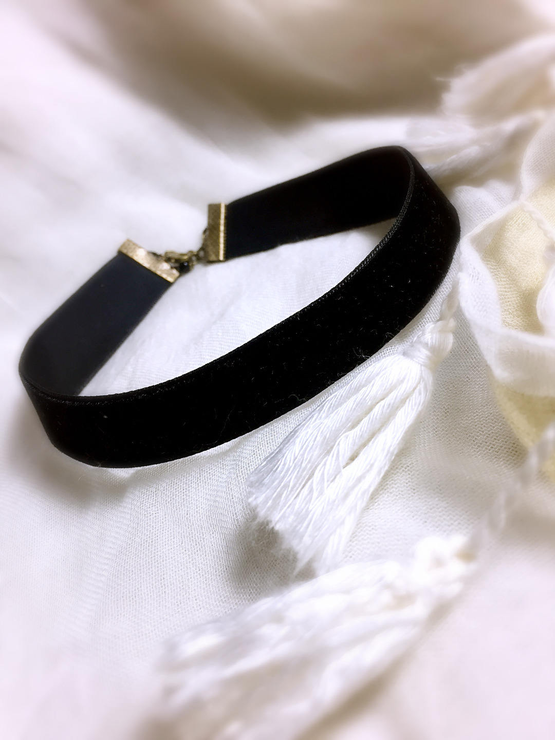 Necklace Choker 1.6 Cm Gothic Choker Necklace in Black Velvet Retro ...