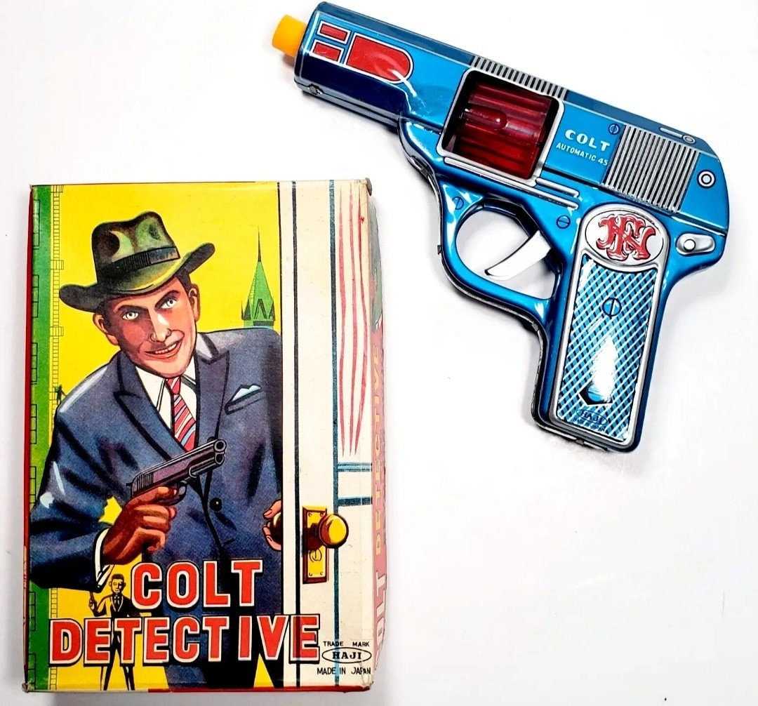 Rare 1950's Colt Detective Friction Gun in Box Made in Japan Haji - Etsy