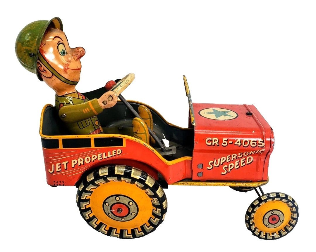 Vintage 1940's G.I. Joe and His Jouncing Jeep Unique Art - Etsy