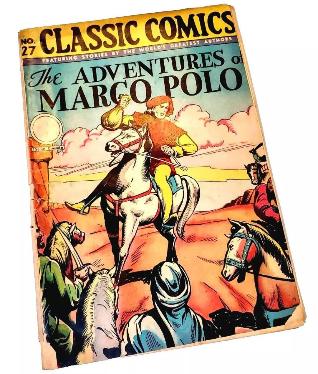Classic Comics #27 the Adventures of Marco Polo 1946 Golden Age Comic ...