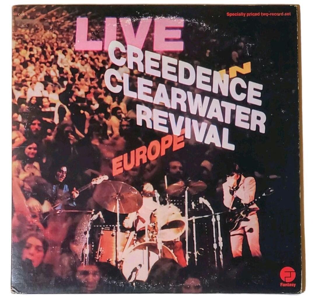 1973 Creedence Clearwater Revival Live in Europe 2x LP CCR-1 Vintage ...