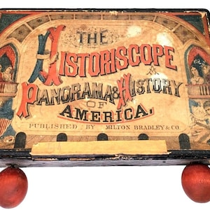 Antique 1870's Historiscope Panorama & History of America Milton ...