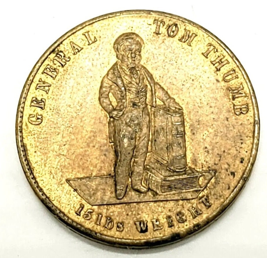 1852 General Tom Thumb PT Barnum Circus Gaming Token Rulau NY-19 - Etsy