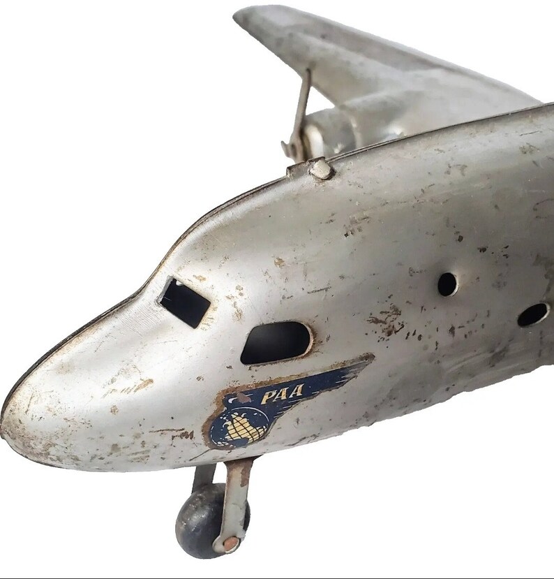 Vintage 1950's Marx Pan Am Airways Pressed Steel Plane PAA NC6519C ...