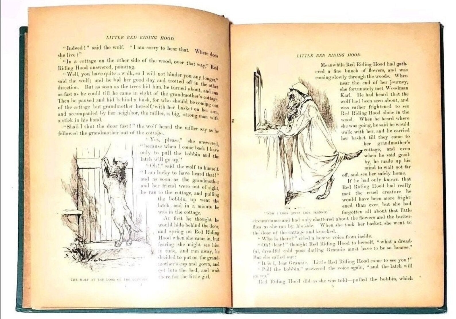 Antique 1900's Little Red Riding Hood and Other Stories Illustrated ...