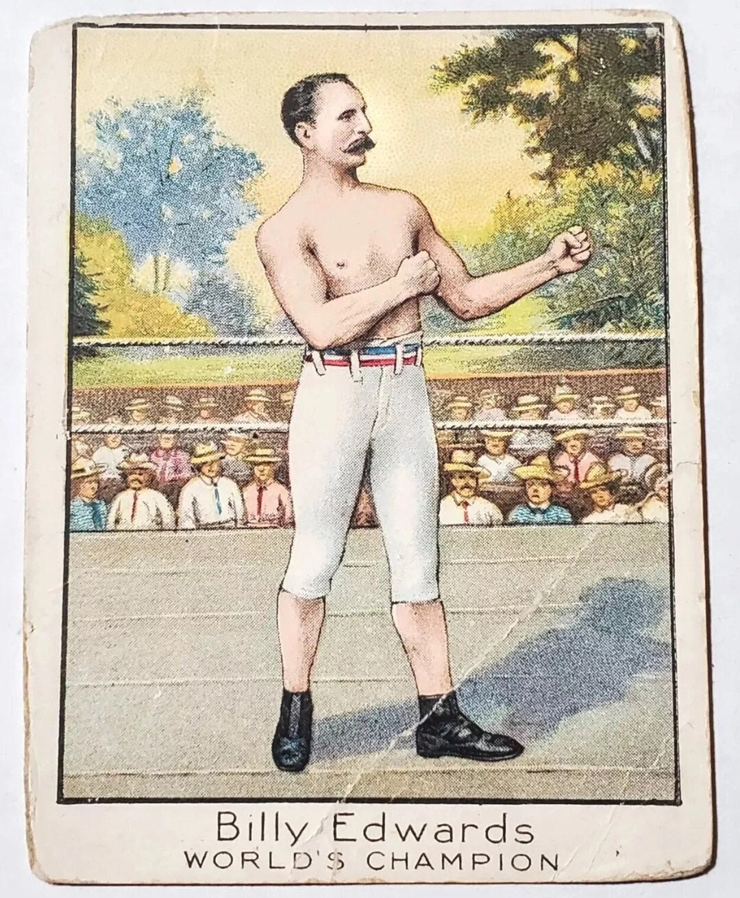 1910 T220 Billy Edwards Mecca Cigarettes Champion & Prize Fighters ...