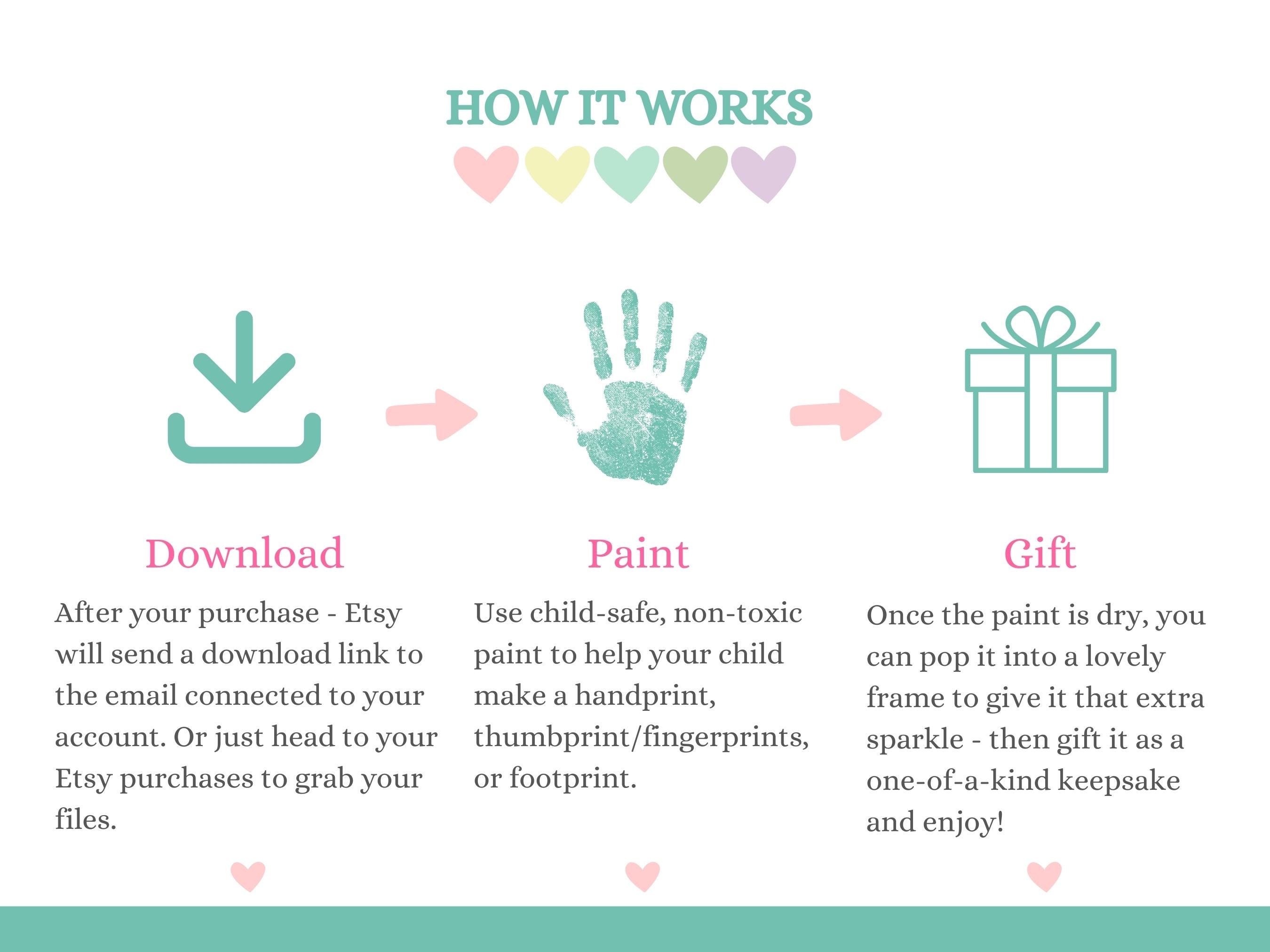BBQ Grill Father's Day Handprint Craft for Kids Printable, Gift for Dad ...