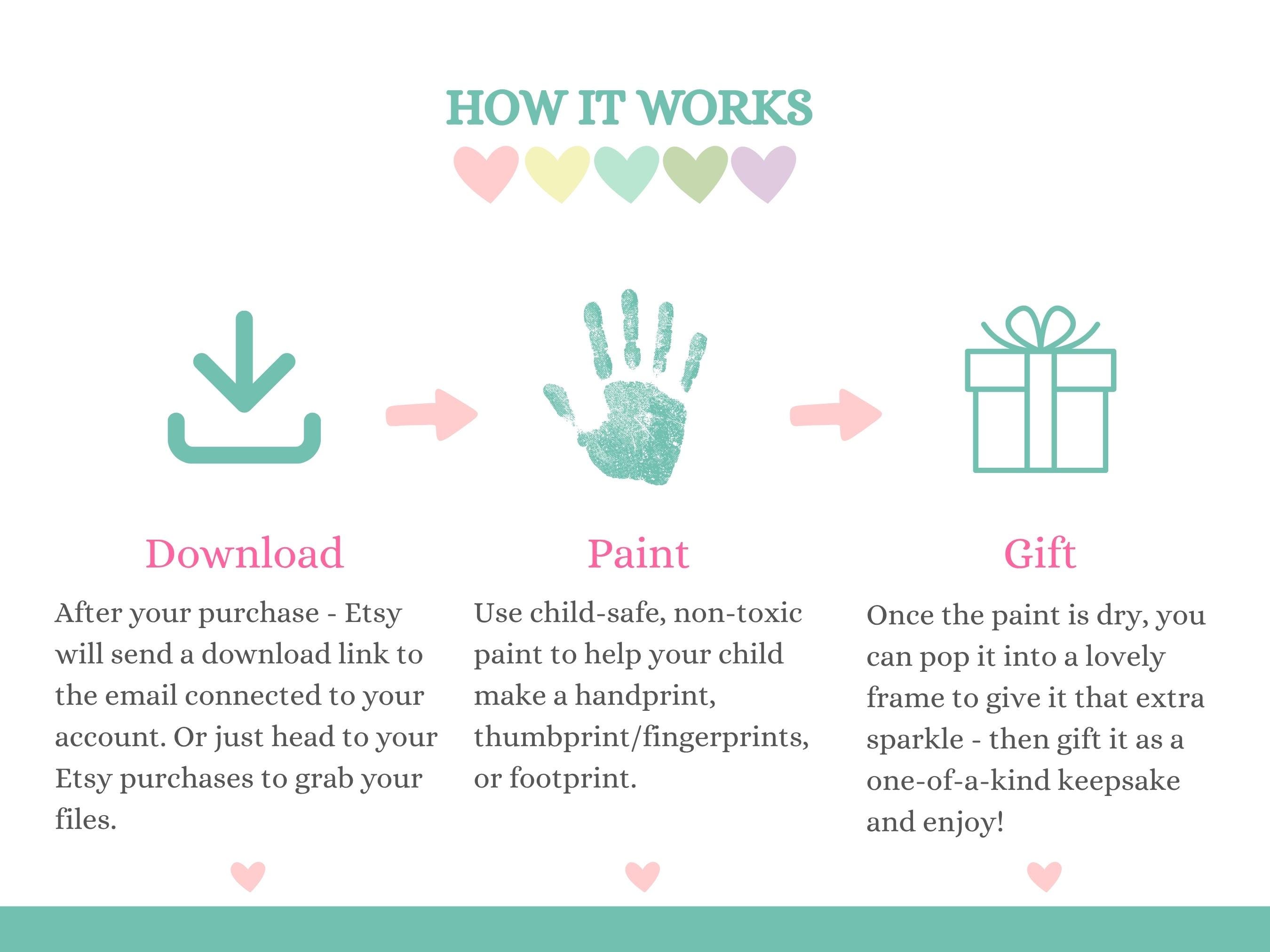 Grandparents' Day Handprint Craft Printable, Grandparents Gift ...