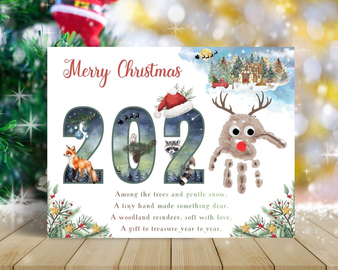 Christmas Handprint Craft, Christmas Handprint Poem, Christmas ...