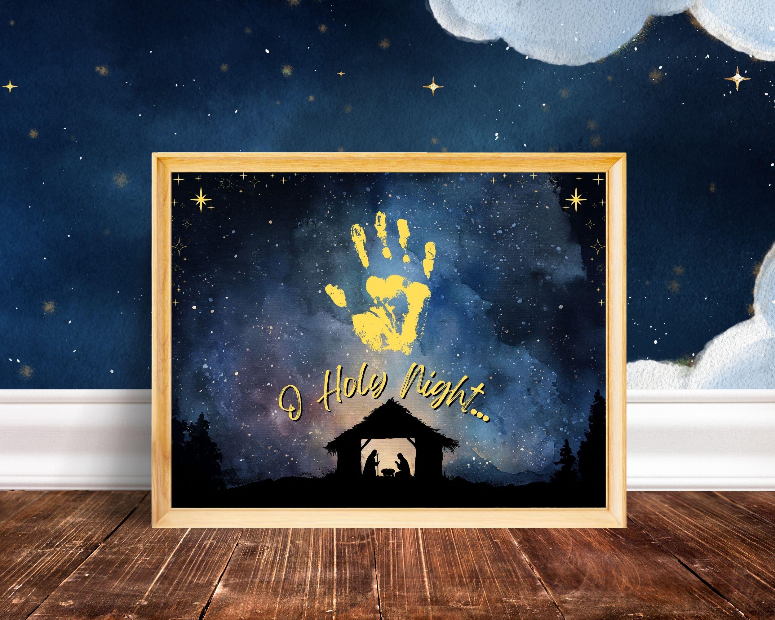 Nativity Handprint Craft, Christian Christmas Keepsake, Christmas ...