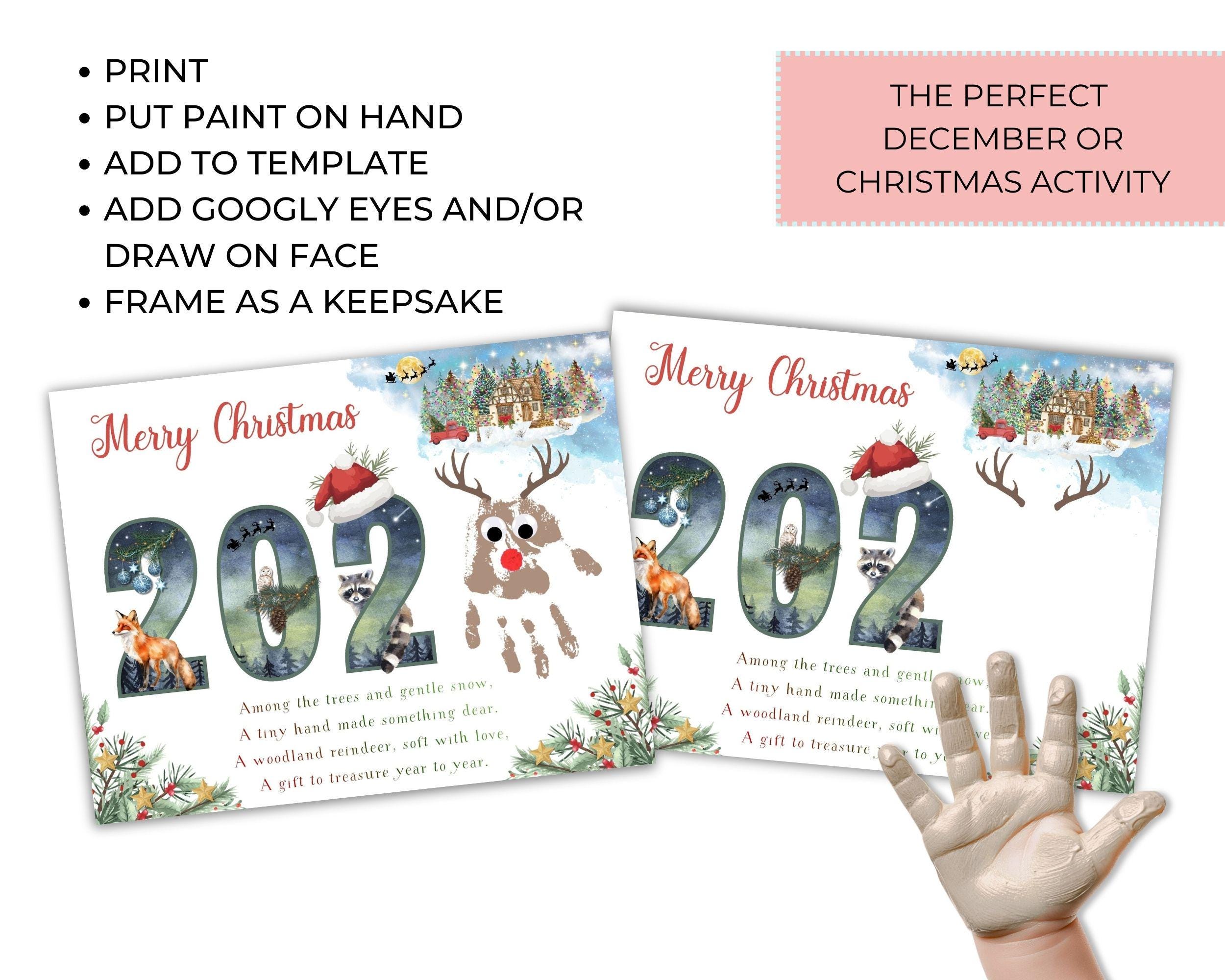 Christmas Handprint Craft, Christmas Handprint Poem, Christmas ...