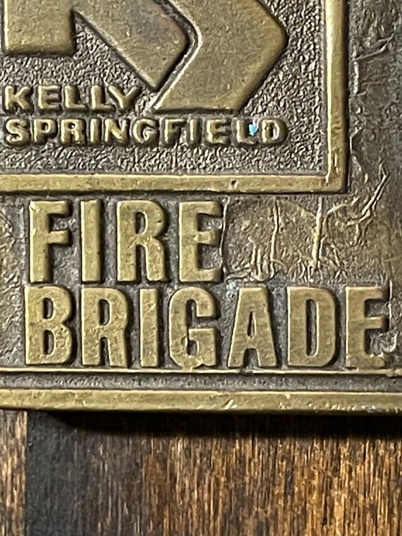 Kelly Springfield Fire Brigade Belt Buckle - Gem