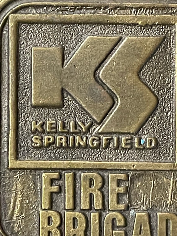 Kelly Springfield Fire Brigade Belt Buckle - Gem