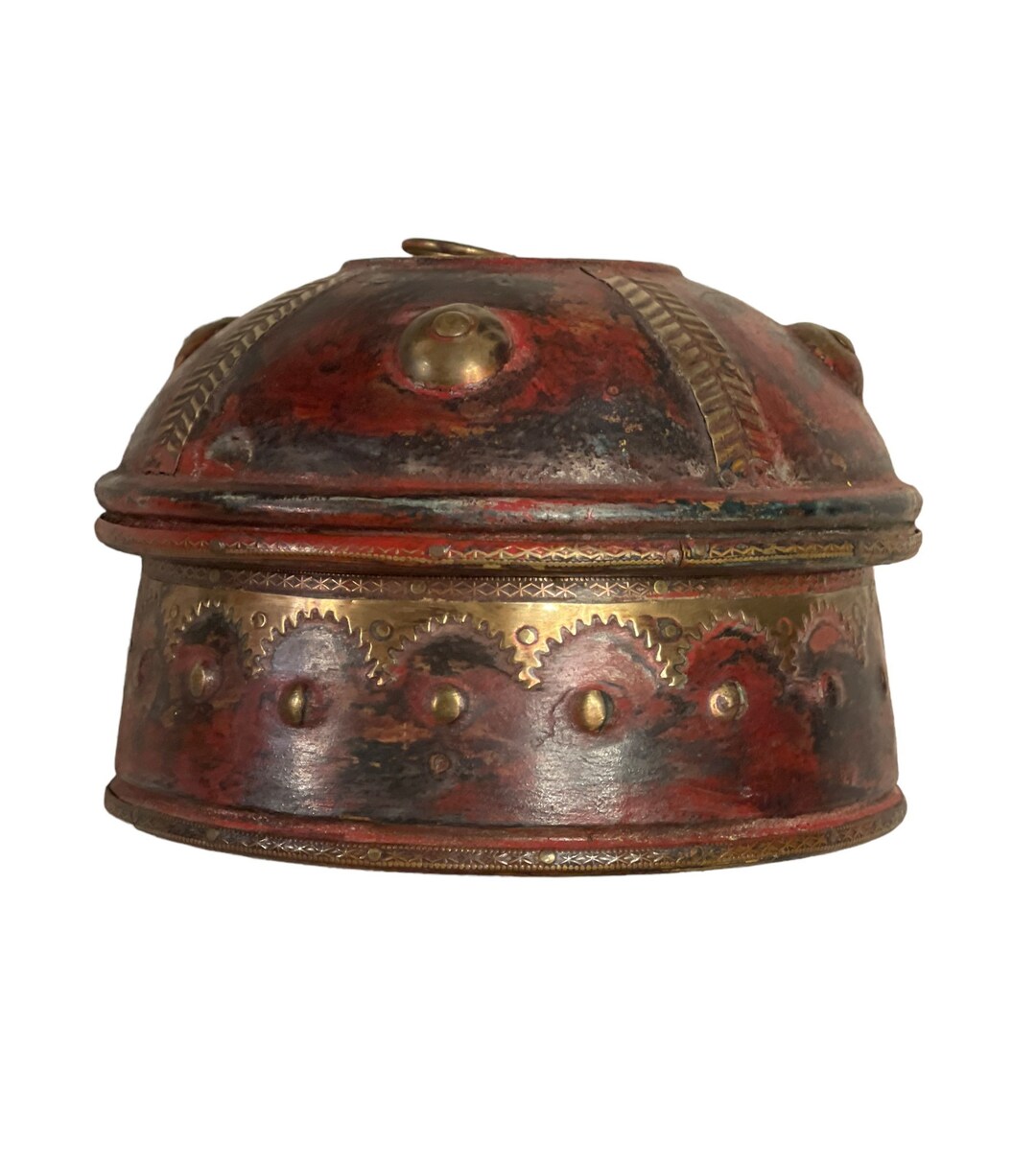 Vintage Round Trinket Box - Etsy