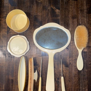 Antique Bakelite Vanity Set | Etsy