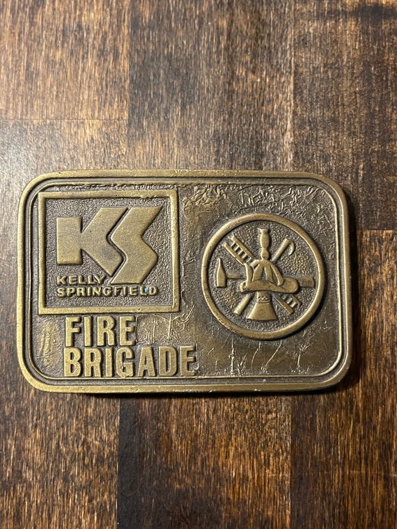Kelly Springfield Fire Brigade Belt Buckle - Gem