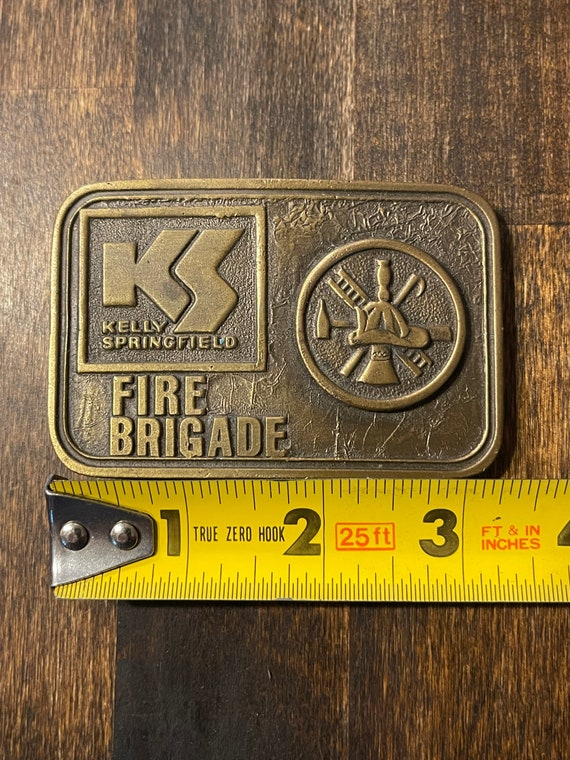 Kelly Springfield Fire Brigade Belt Buckle - Gem