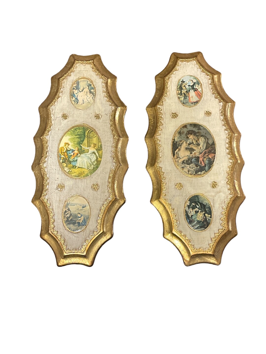 Vintage Florentine Plaques - Etsy
